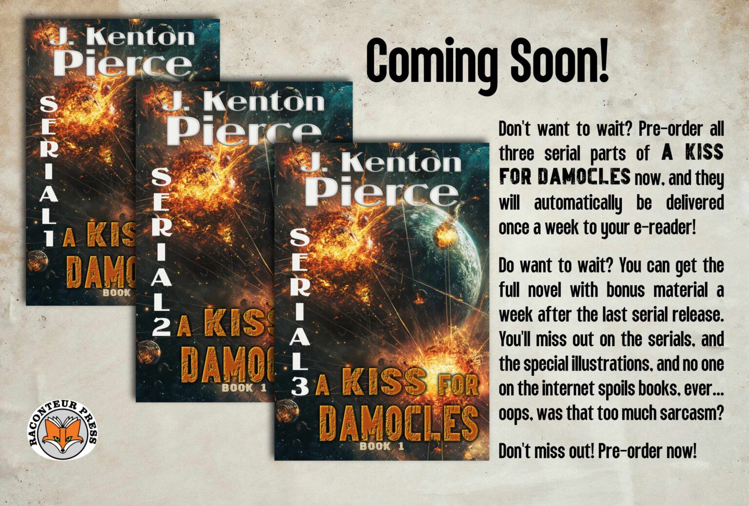 Raconteur Press – We publish entertaining fiction